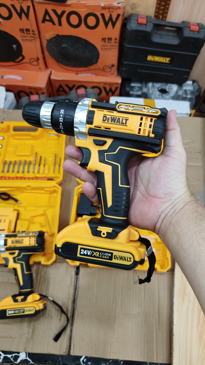 Dewalt 36w 24w USA Hammer Rechargeable Drill Machine with toolkit set ...